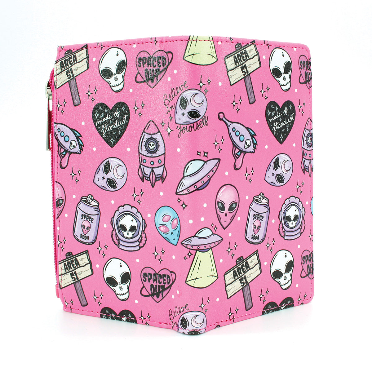 Alien Collage Wallet in Vinyl – www.comecoinc.com