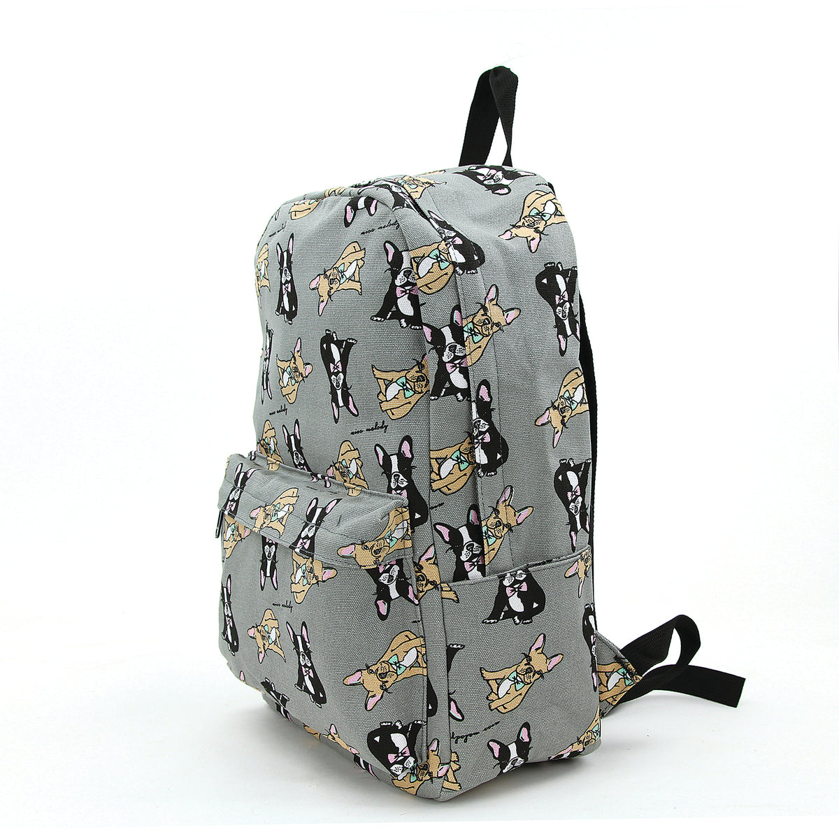Boston Terrier Backpack in Canvas Material – www.comecoinc.com